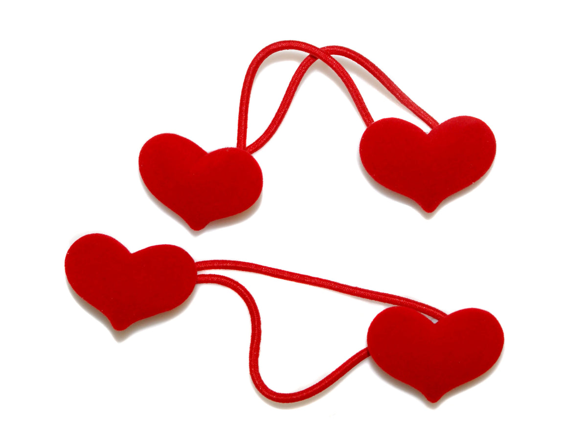 Velvet Heart Bobbles - Red – Goody Gumdrops Accessories