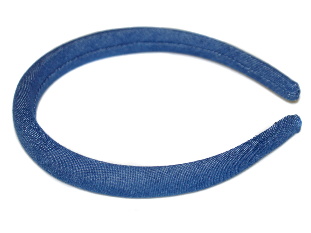Denim 1.8cm Padded Alice Band - Dark Blue – Goody Gumdrops Accessories