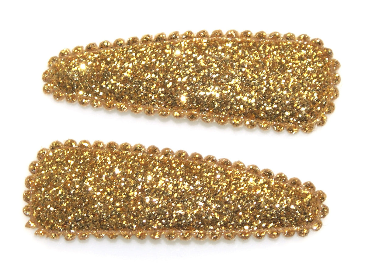 Glitter Medium Snaps - Gold – Goody Gumdrops Accessories