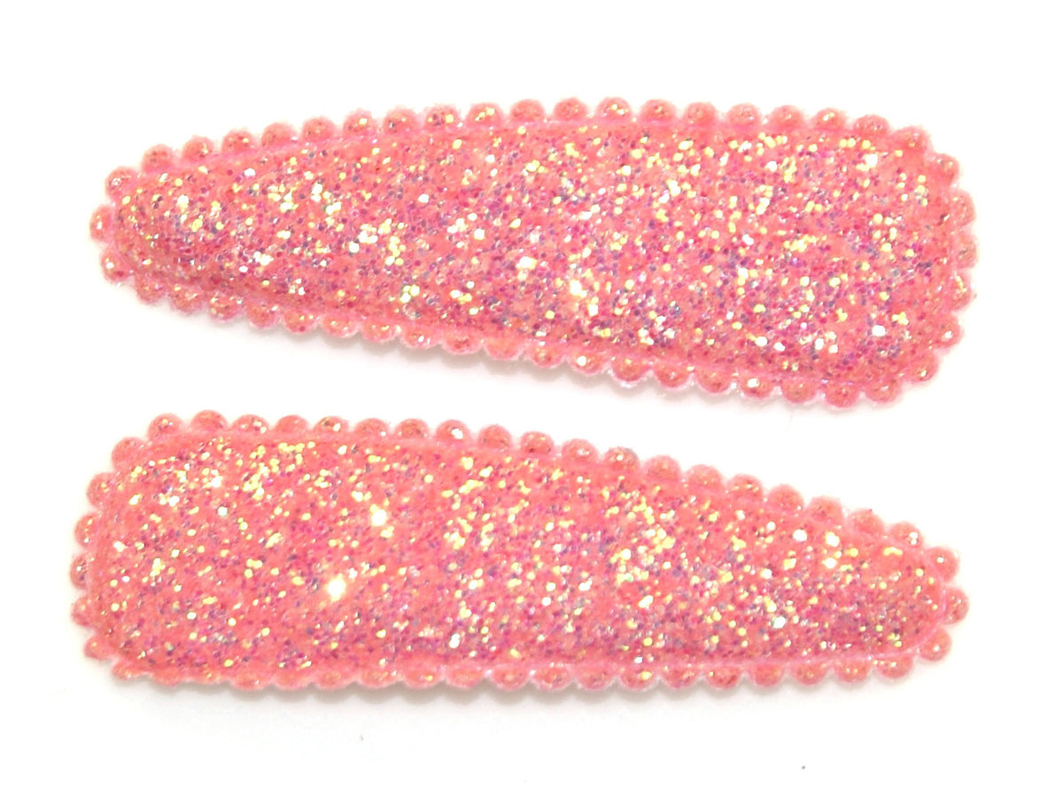 Glitter Medium Snaps - Light Pink – Goody Gumdrops Accessories